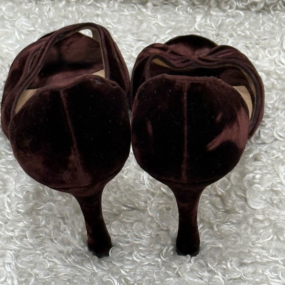 Manolo Blahnik | Shoes | Manolo Blahnik Wine Open Toed Dorsay | Poshmark